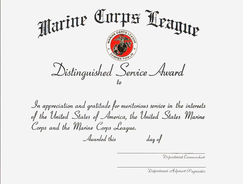 Certificates – The Semper Fi Store